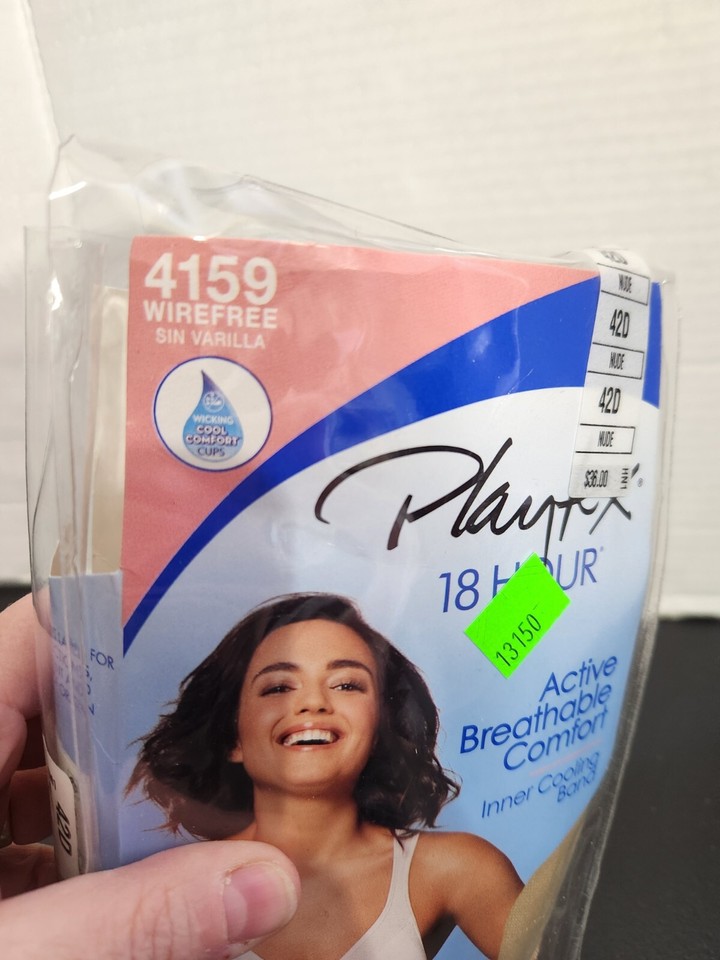 Playtex 18 Hour Active Breathable Comfort Wireless Bra 4159 All Day ...