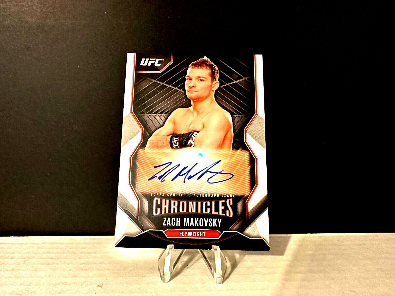 2015 Topps UFC Chronicles - Autographs Zach Makovsky #CA-ZM (AU) for ...