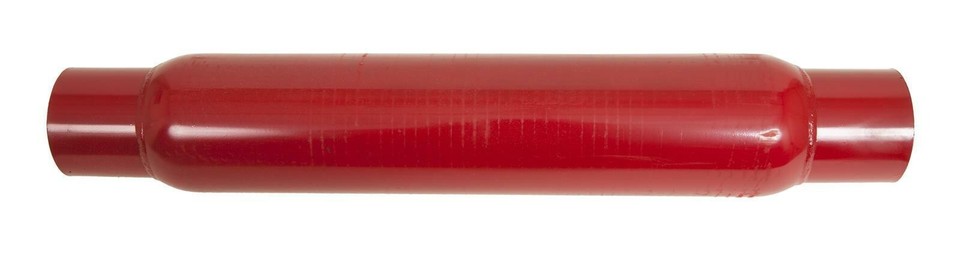 HI PERFORMANCE FREE FLOW 24" RED BULLET GLASSPACKS MUFFLERS 2.25" PAIR ...