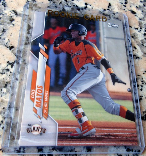 LUIS MATOS 2020 Topps Rookie Card RC San Francisco Giants Venezuela HR ...