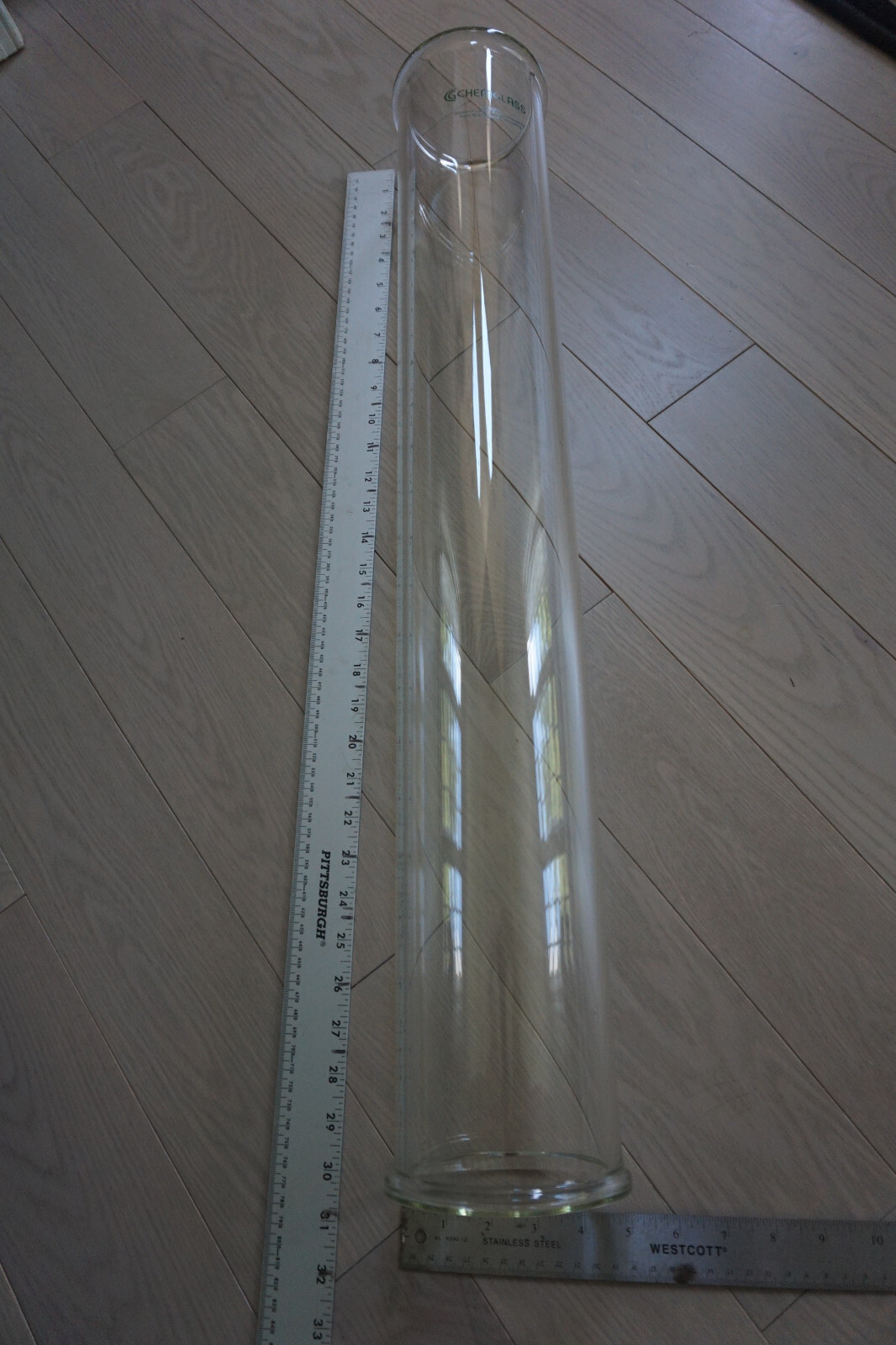 New Preparative Glass body chromatography column LC Chemglass 100 mm 75 ...