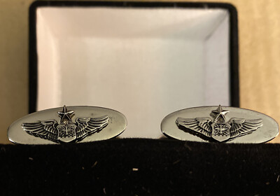 USAF Air Force Senior Navigator Wings Cufflinks Studs Set New | eBay