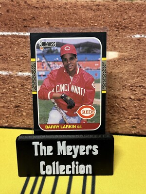 BARRY LARKIN 1987 DONRUSS ROOKIE CARD #492 RC REDS HOF BASEBALL!😍💎😍 | eBay