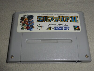 NINTENDO SUPER FAMICOM GAME CARTRIDGE ELFARIA II 2 SNES JAPAN IMPORT HUDSON SOFT | eBay