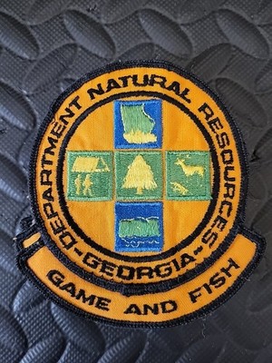 Georgia Department Of Natural Resources Game And Fish Iron On Patches ...