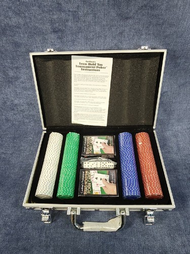 Cardinal's Texas Hold 'Em Tournament Poker Chip Set w/Metal Case NEW ...