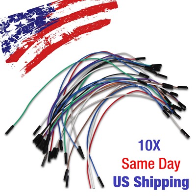 Single 1 Pin Dupont Connect Jumper Wire 20cm 24AWG Female to Female ...