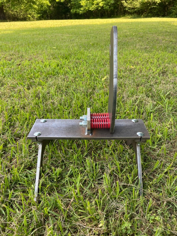 3/8" AR500 Prairie Dog Auto Reset Popper Reactive Steel Shooting Ground ...