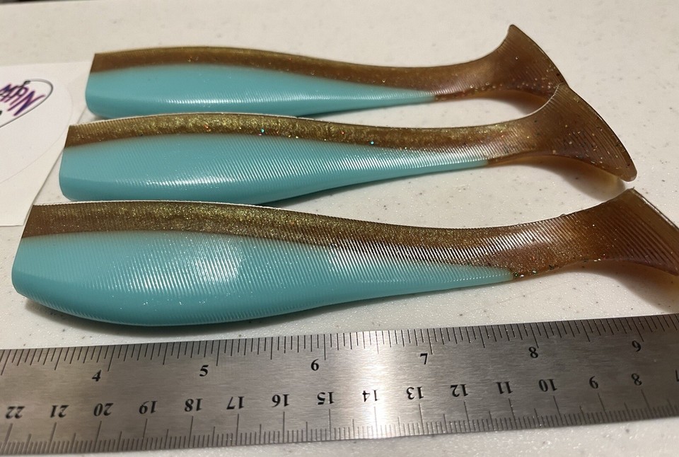 Boogey Man Bait Co. Ling Cod Lingcod Rockfish Tuna Bait 7” Swimbait ...