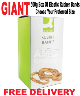 Giant Box Elastic Rubber Bands 500g - Choose Your Preferred Size from ...
