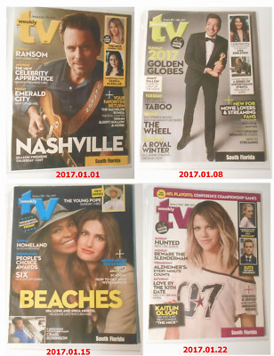 TV Weekly magazine issues from 2017. Rare and nice covers of current TV ...