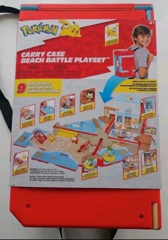 Pokemon Carry Case-Beach Battle Playset - Portable Transforming ...