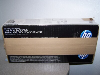 HP 126A Dual Pack Black Original Genuine LaserJet Toner Cartridges ...