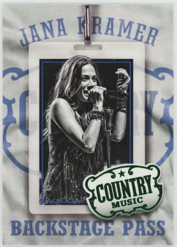2014 Panini Country Music Jana Kramer Rookie Backstage Pass Green ...