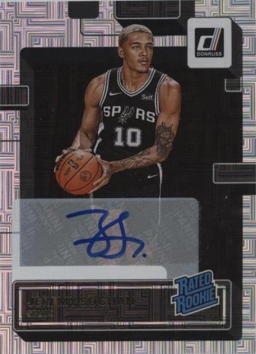 2022-23 Panini Donruss - Rated Rookie Jeremy Sochan #209 Choice ...