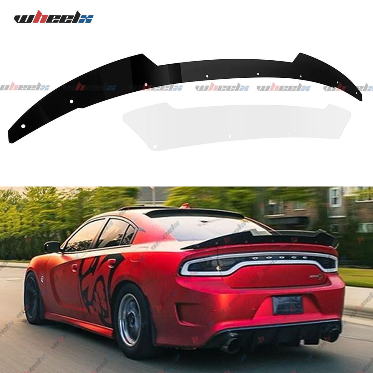 For 2015-2023 Dodge Charger SRT Hellcat Rear Spoiler Decklid Flap ...