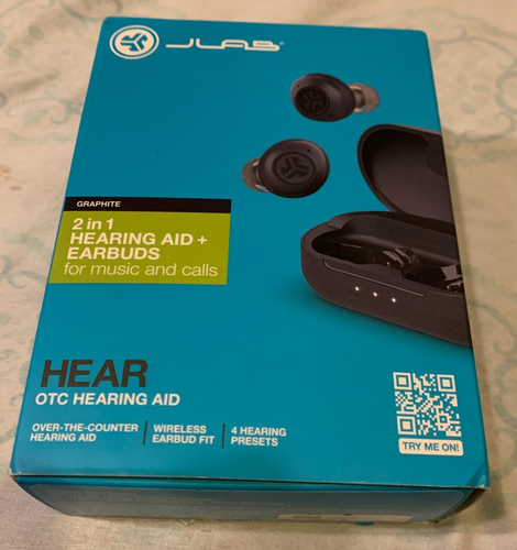 Hearing Aids JLab Hear OTC & Bluetooth Earbuds, 4 Presets Modes NEW IN ...