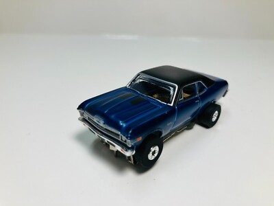 Auto World '69 CHEVY NOVA SS ~ HTF ~ BLUE/BLACK run on AFX, AURORA T ...