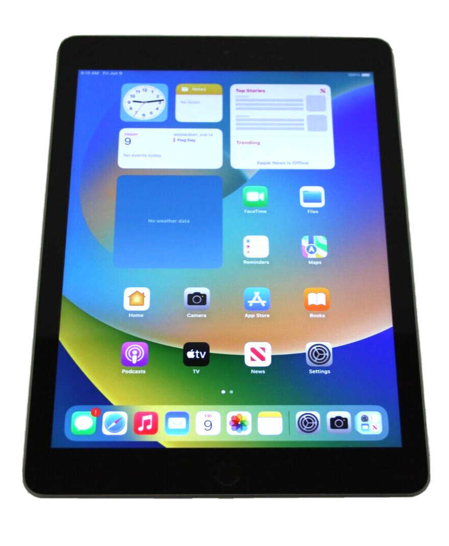 Apple iPad 6th Gen 32GB 2018 (A1893 - Black & Space Gray - iOS 15 ...