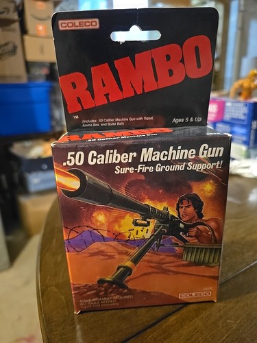 Vintage 1980's 1986 Coleco Toy .50 Caliber Machine Gun Rambo New in ...