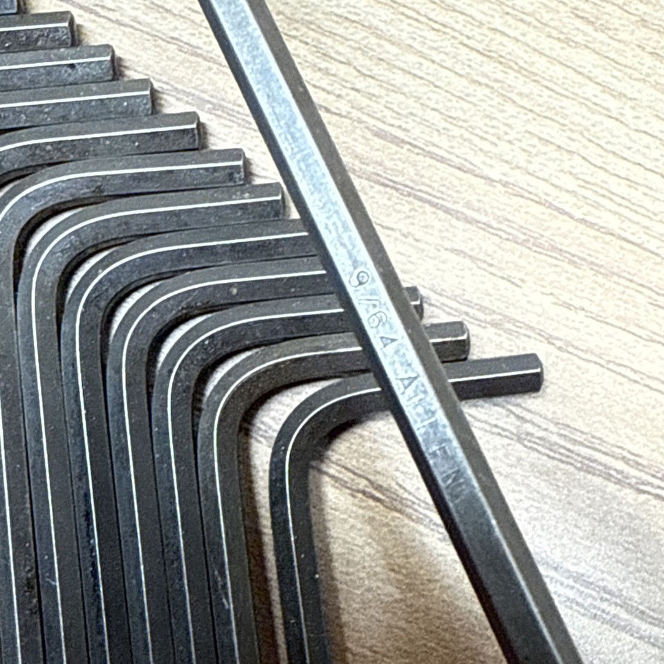 LOT Of 42, 9/64" HEX KEY L ALLEN WRENCH 4” Long | eBay