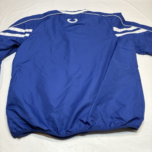 NFL Indianapolis Colts V Neck Pullover Windbreaker Jacket Men’s Large ...