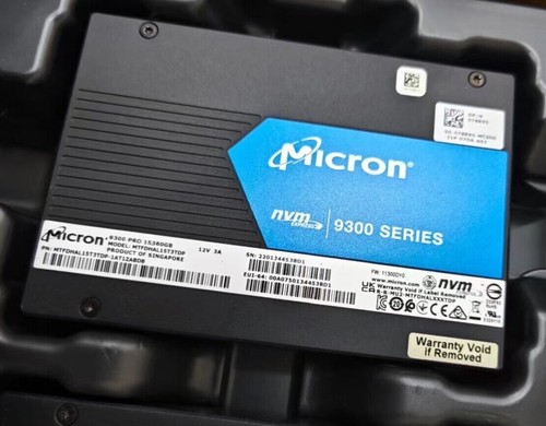 New MICRON 9300 PRO SERIES 15.36TB NVME 2.5" U.2 SSD MTFDHAL15T3TDP ...