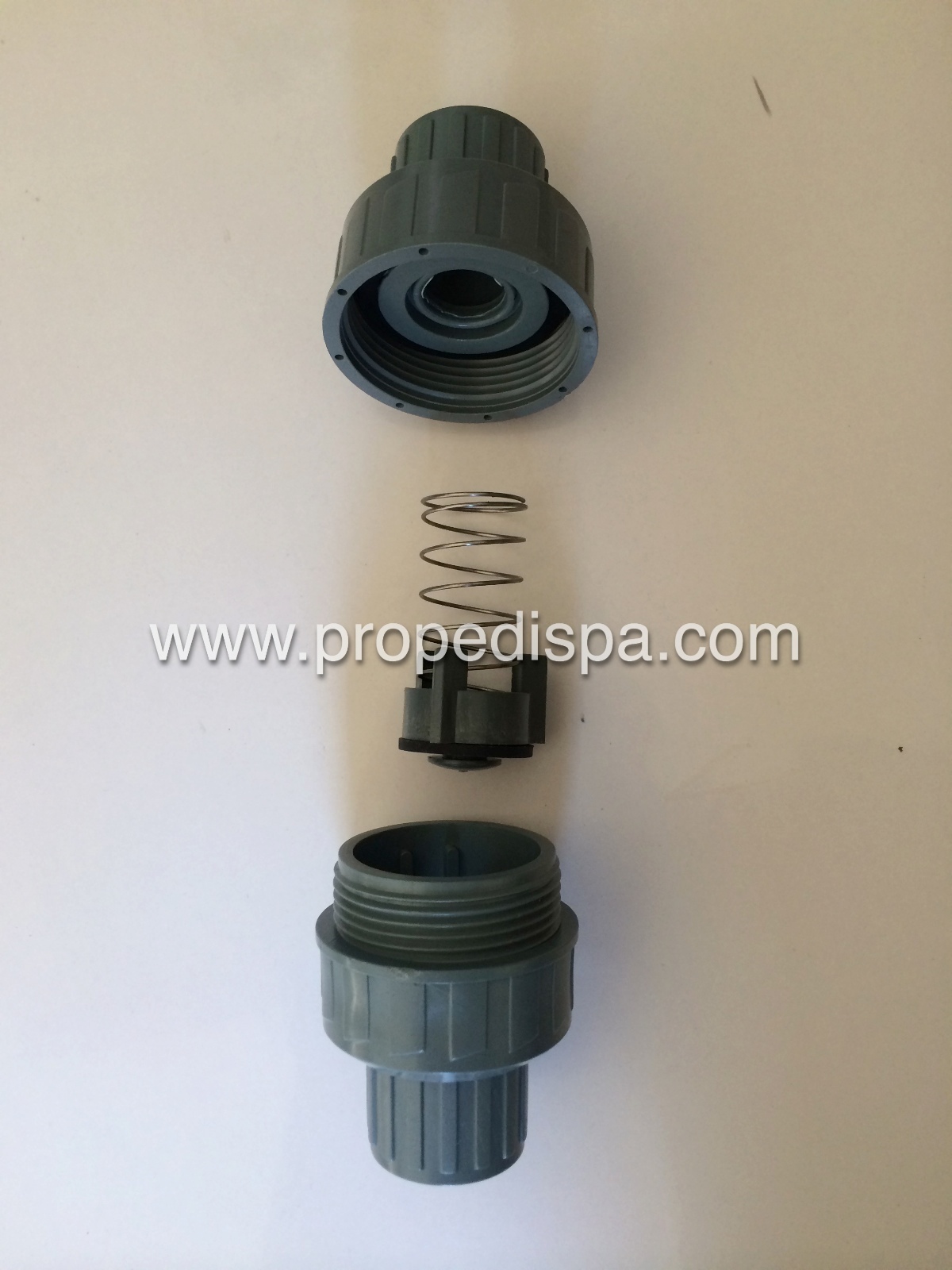 Check valve / backflow preventer for pedicure spa chair drain ...