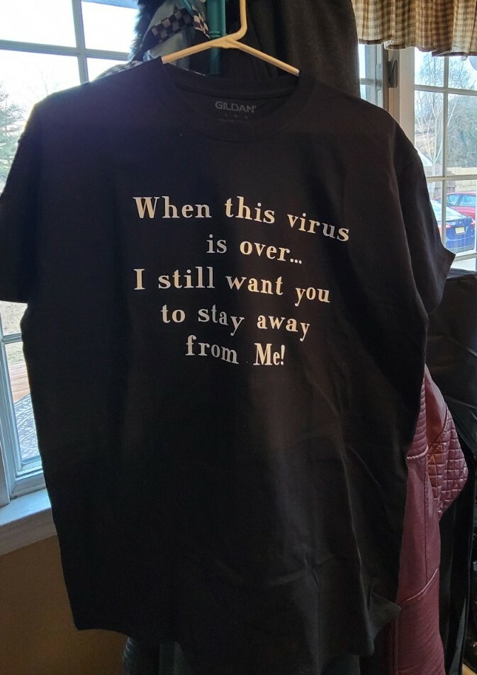 Custom, Vinyl, Unisex, T-shirt, Decal, Virus, Sarcastic, Art, Size ...