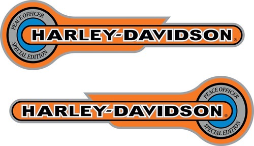 Fits Harley Davidson Special Edition Peace Officer Police Decal Sticker ...