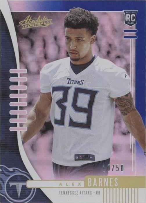2019 Panini Absolute - Rookie Alex Barnes #193 Spectrum Blue /50 (RC ...