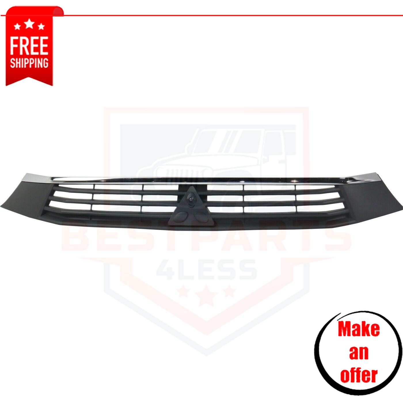 6402A430 New Grille Grill for Mitsubishi Outlander Sport RVR 2016-2017 ...