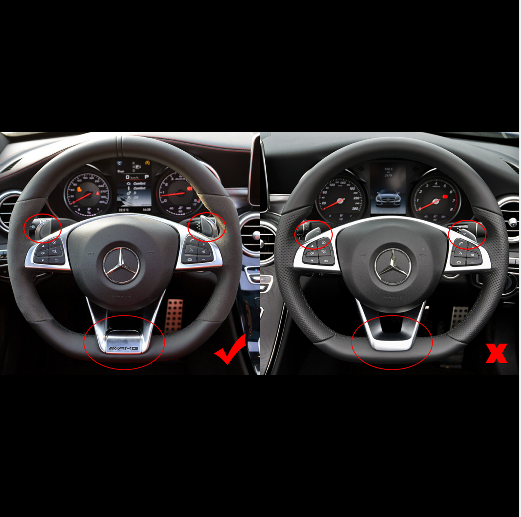 Carbon Fiber LED Steering Wheel for Mercedes-Benz AMG E63 S63 C63 A45 ...