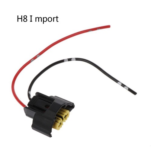 Ceramic H8 Car Halogen Bulb Socket Power Adapter Plug Connector Harness ...