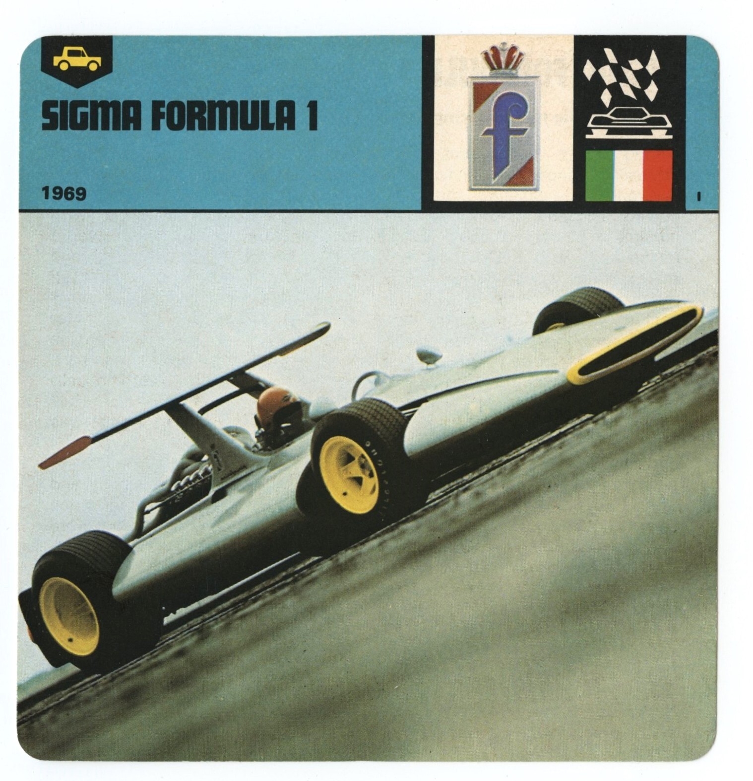 Sigma Formula 1 - Racing Competition Edito Service Auto Rally Card | eBay