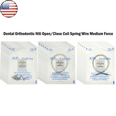 US Dental Orthodontic Niti Open/Close Coil Spring Wire Medium Force | eBay