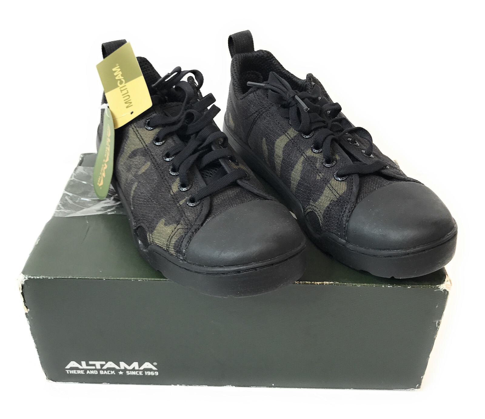 Altama Men's OTB Maritime Low Cut Tactical Boots Shoes, Black Multicam ...