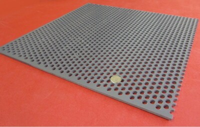 PVC Type I Perforated Sheet, 1/4" Thick x 24" x 24", 1/2" Dia Hole ...