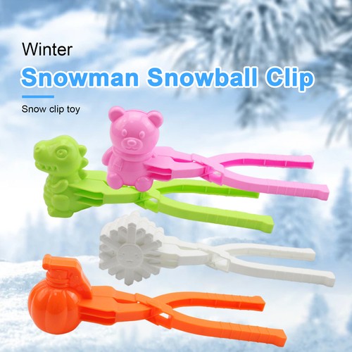 1 Set Snow Grippers Cartoon Entertainment Snowman Deer Shape Snow Clips ...