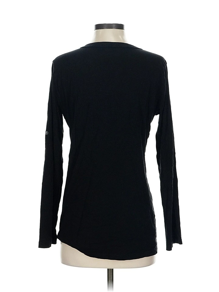 Ann Taylor LOFT Outlet Women Black Long Sleeve T-Shirt S | eBay