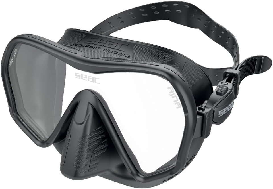 Ajna, Frameless Scuba Diving Mask with Wide View, 100% Silicone Skirt ...