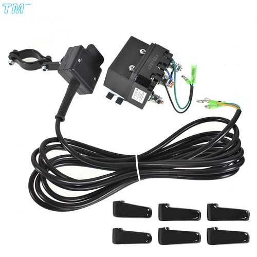 12V Solenoid Relay Contactor and Winch Rocker Thumb Switch Combo Set ...