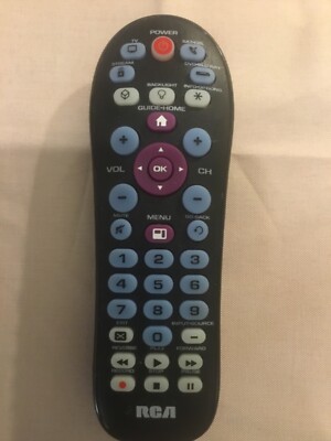 RCA RCR414BHE 4-Device Universal Remote / Streaming Player Compatible ...