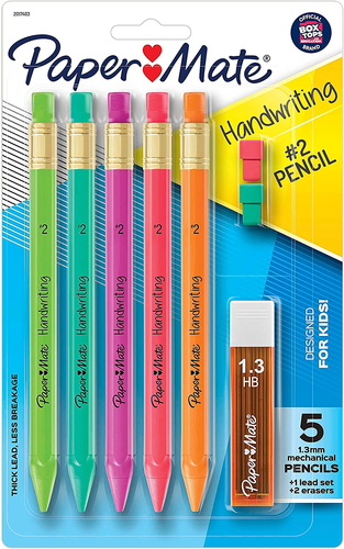Handwriting Triangular Mechanical Pencil Set with Lead & Eraser Refills ...