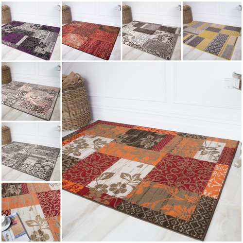 Modern Boho Patchwork Rugs Soft Small Large Collage Traditional Living ...