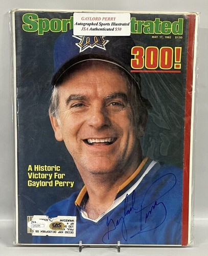 Gaylord Perry signed Sports Illustrated Magazine JSA COA | eBay