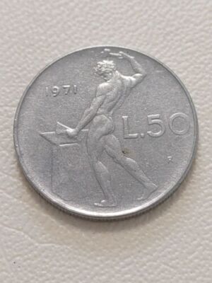 1971 Repvbblica Italiana coin L.50 Italy Italian 50 Lire T98 | eBay