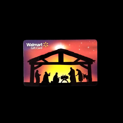 Walmart Nativity Scene NEW COLLECTIBLE GIFT CARD $0 #8745 | eBay