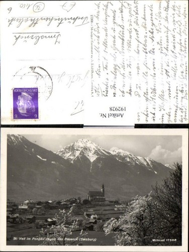 192928,St. Veit im Pongau Teilansicht geg. d. Hasseck | eBay
