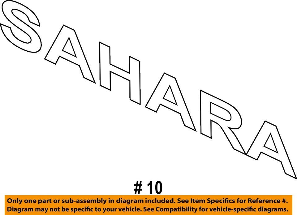 CHRYSLER OEM 18-23 Wrangler Fender Exterior Trim-Nameplate 68291782AA ...